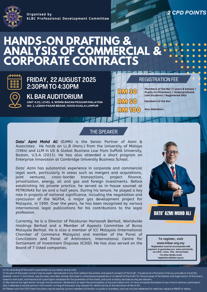 Hands-On Drafting & Analysis of Commercial & Corporate Contracts On 22 ...